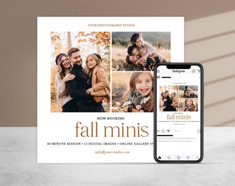 Fall Mini Session Template Autumn Mini Session Flyer Template ...