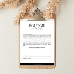 Boudoir Photography Forms Bundle: Pricing, Contract, Questionnaire ...