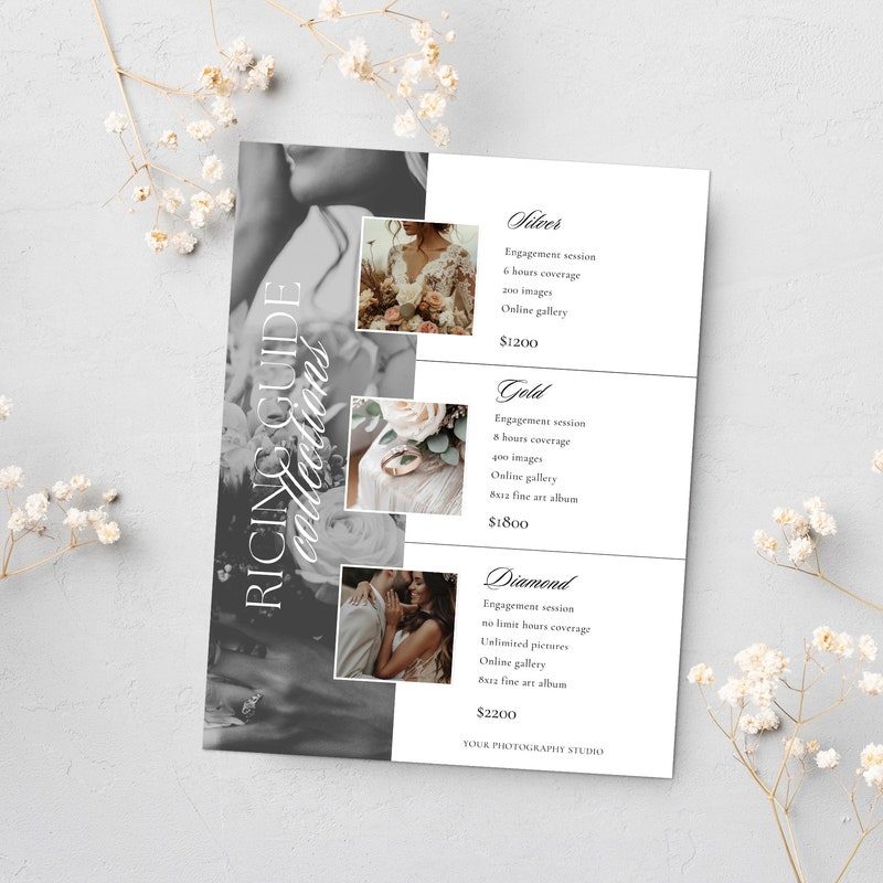 Photography Package Template - Etsy