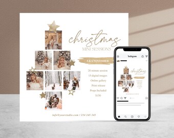 Christmas Mini Session CANVA Template, Holiday Mini Session,instagram ...