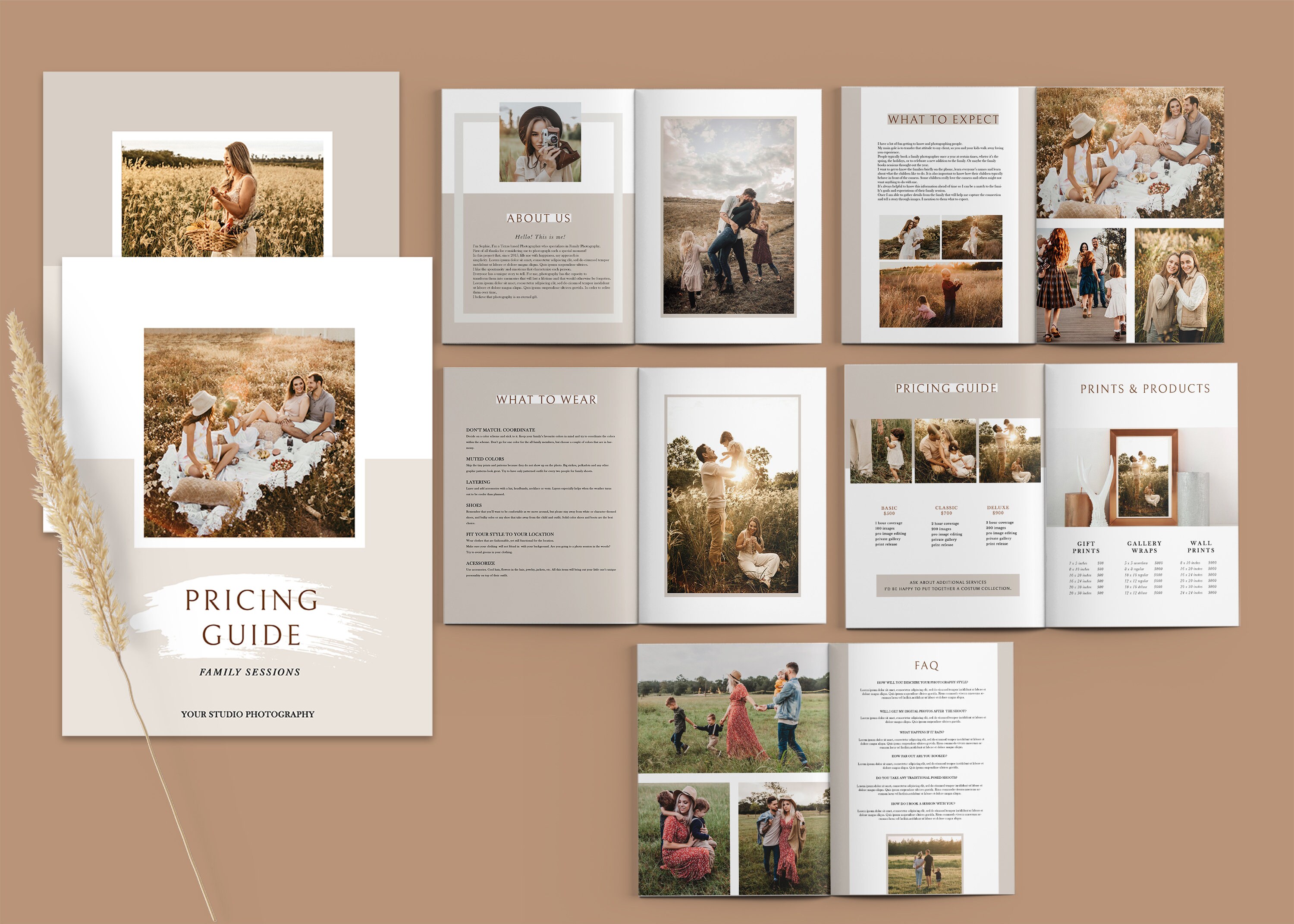 Photography Style Guide Template Client Style Guide Family Photography ...