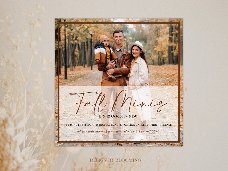 Fall Mini Session Template Autumn Mini Session Template - Etsy