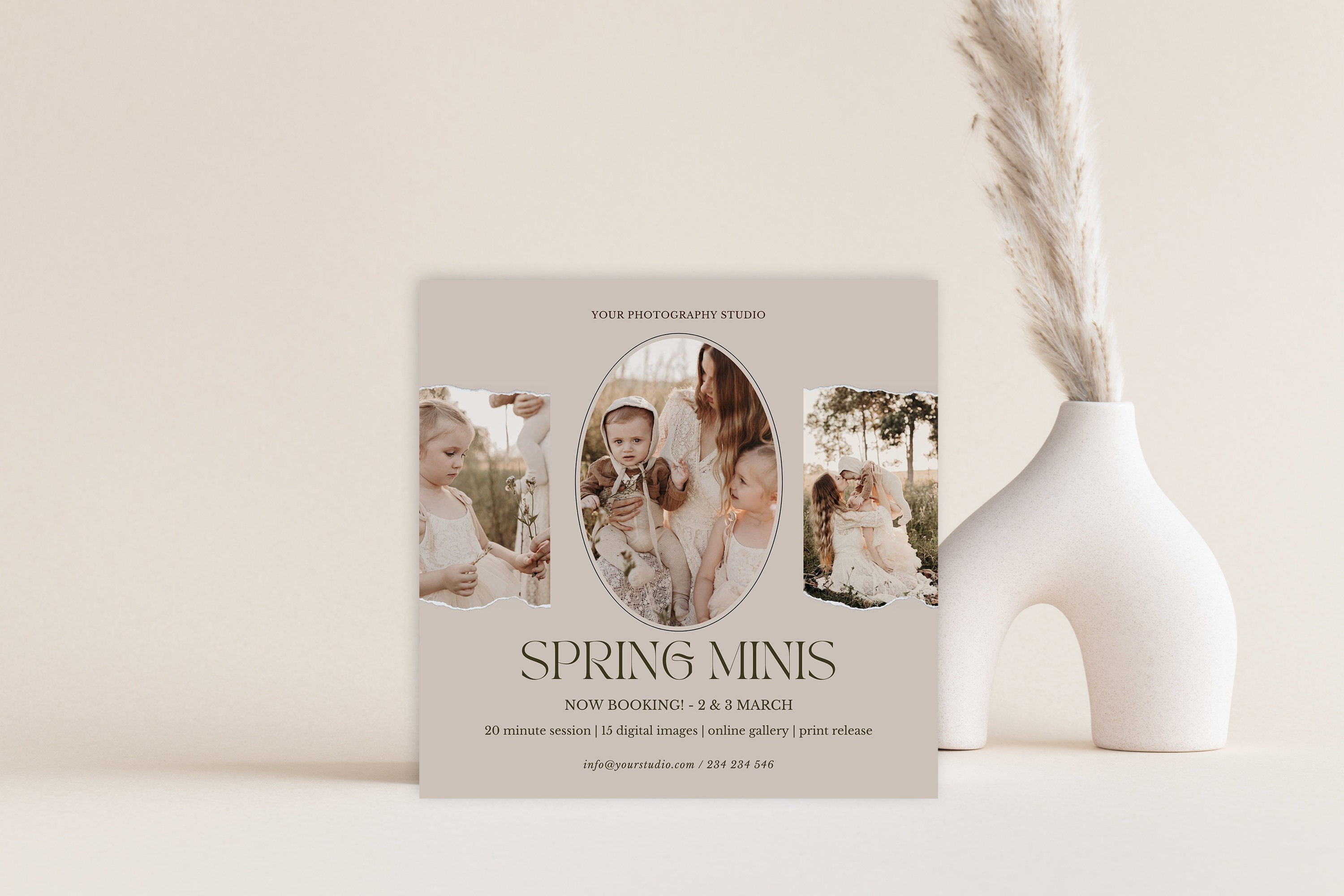 Mini Session Template Photography Marketing CANVA TEMPLATE - Etsy