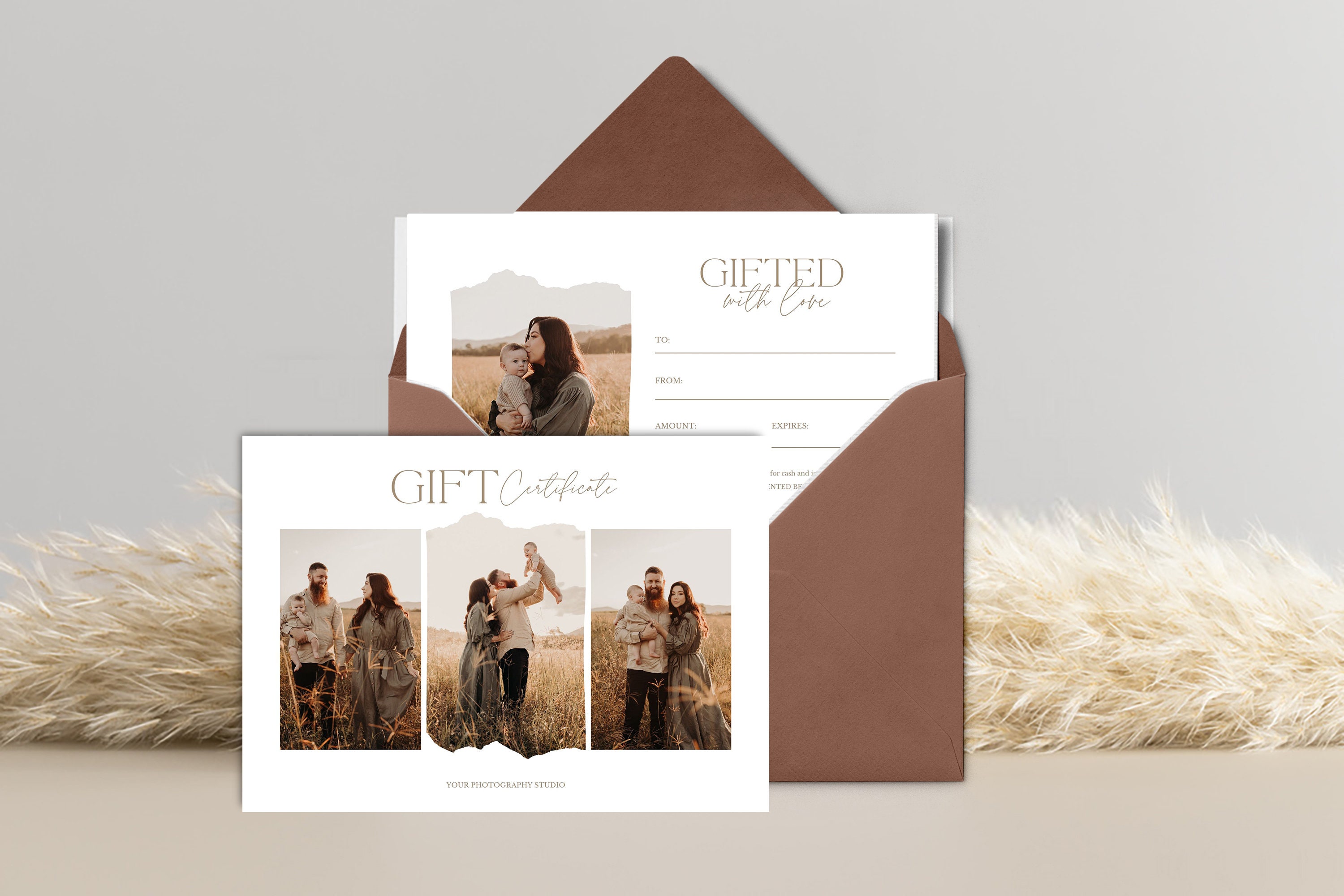 Photography Gift Certificate Template, Editable Photo Session Voucher ...