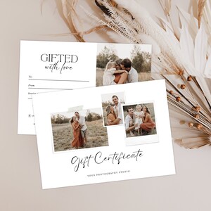 Photographer Gift Certificate Template, Photography Gift Card, Gift ...