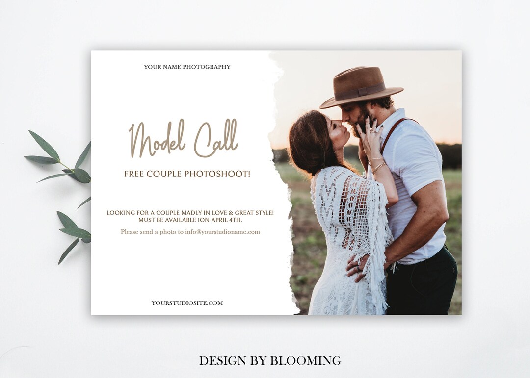 Model Call Photography Session Marketing Template, Photography Session ...
