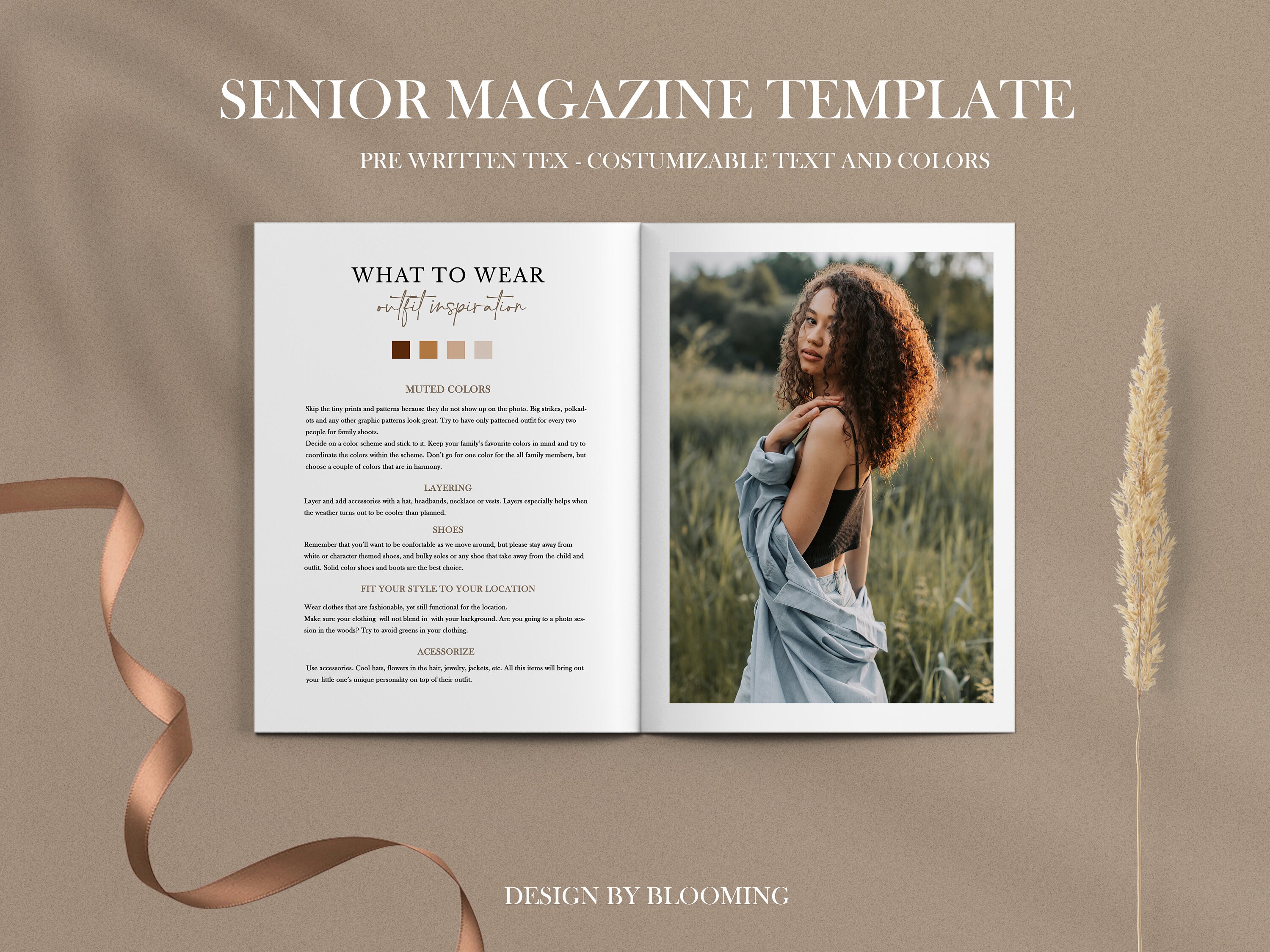 Senior Welcome Guide Template Senior Magazine Senior - Etsy