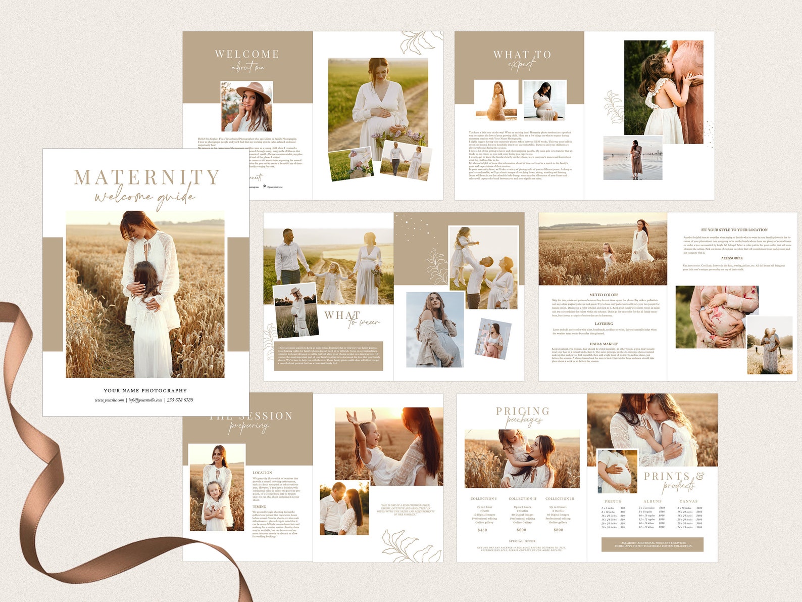 Maternity Style Guide Template Editable Photoshop Booklet - Etsy Canada