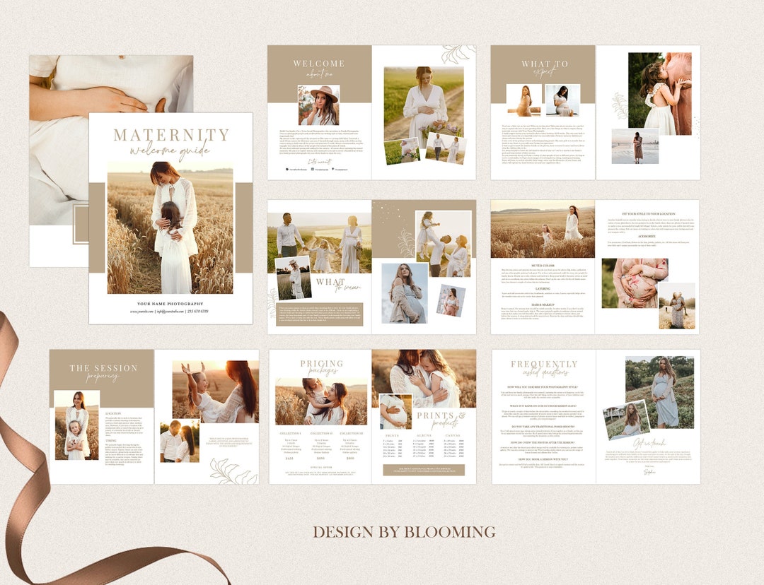 Maternity Style Guide Template, Editable Photoshop Booklet ,wardrobe ...