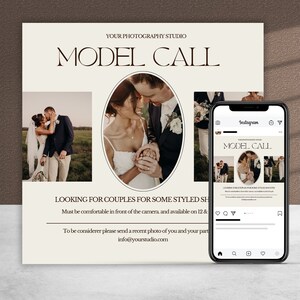 Photography Model Call Template, Photographer Model Call, Casting Call ...