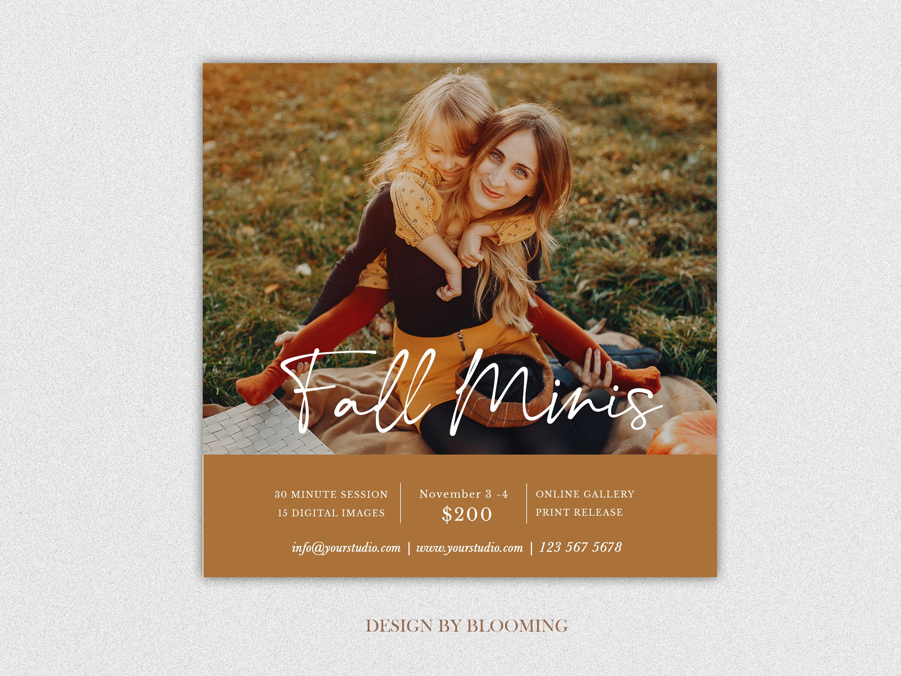 Fall Mini Session Template Autumn Mini Session Template | Etsy