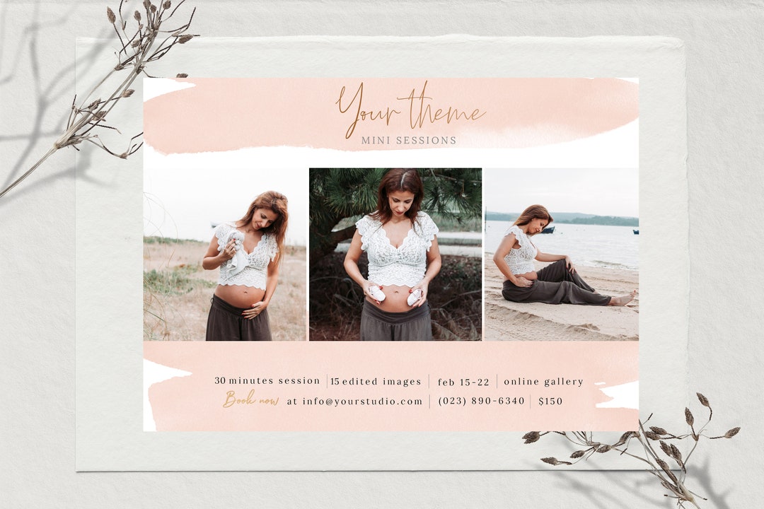 Mini Session Template Photography Marketing Photoshop - Etsy