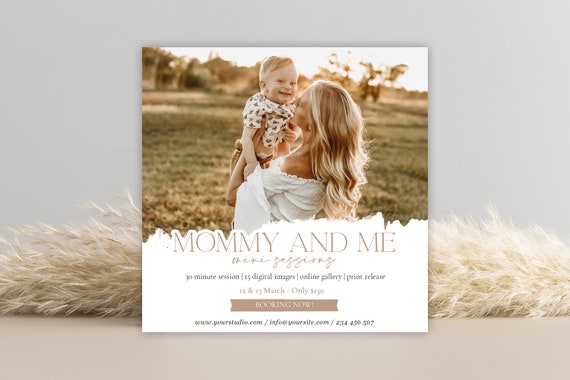 Mommy And Me Mini Sessions Template Mothers Day Mini Session Etsy