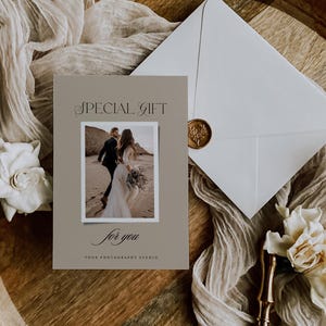 Photographer Gift Certificate Card Template, Photography Gift Card ...