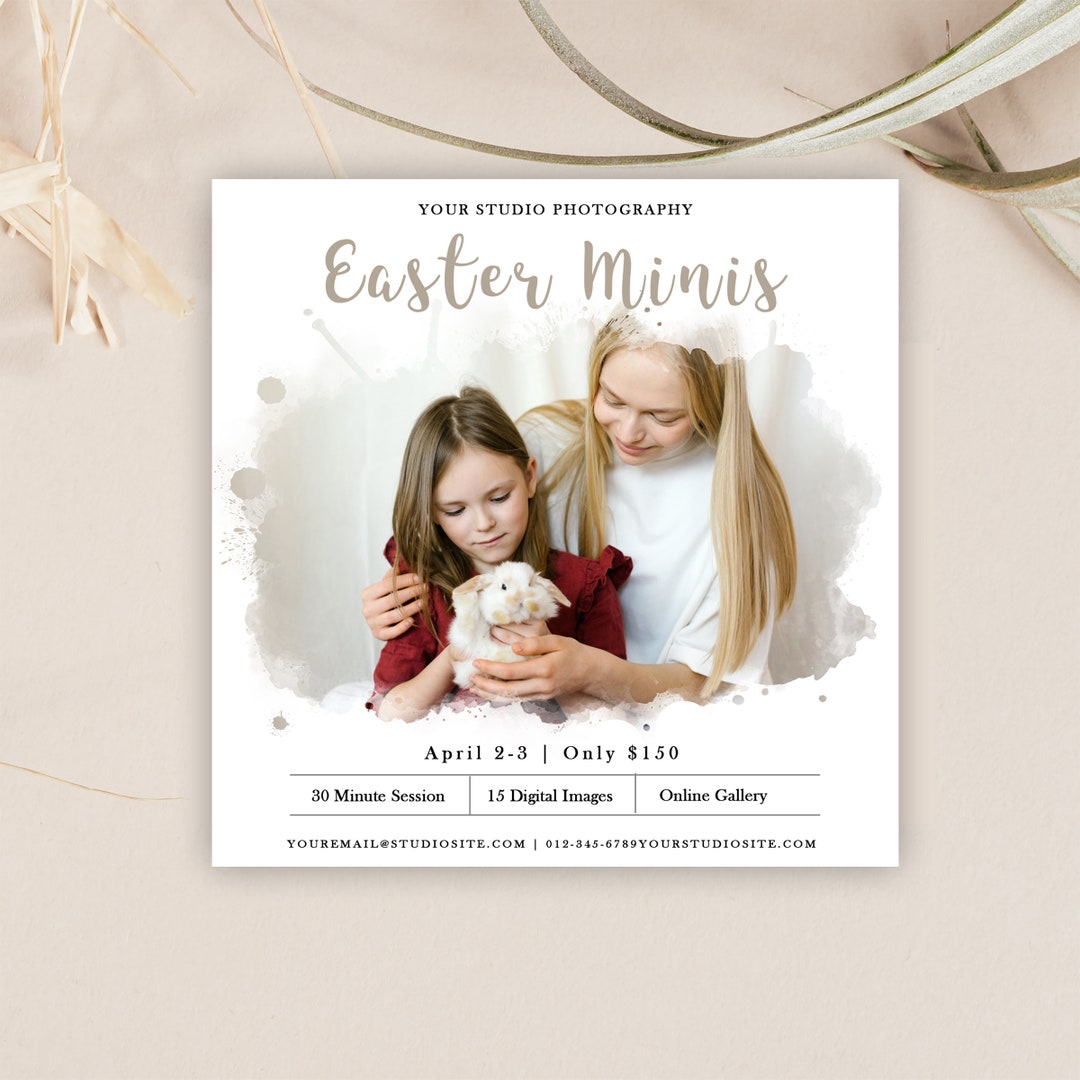 Easter Mini Session Template, Easter Minis, Easter Mini Session ...
