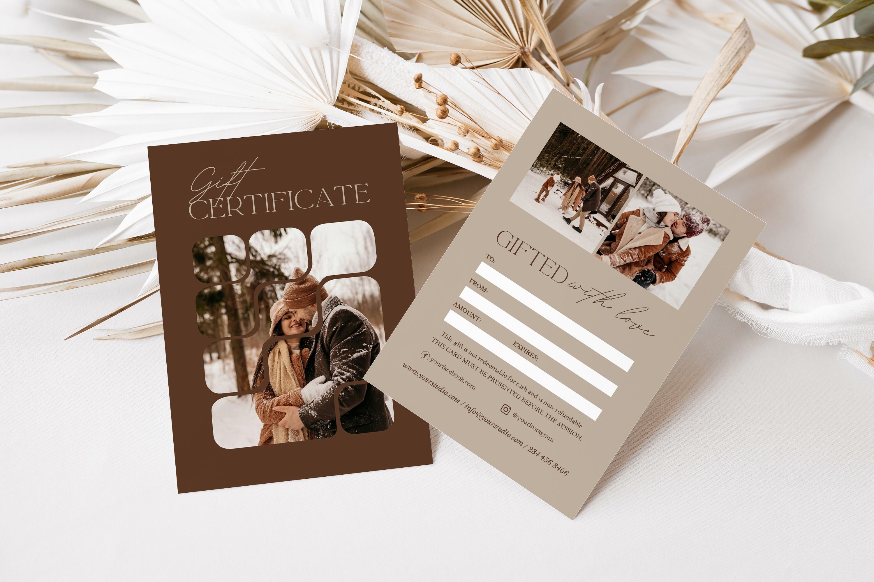Photographer Gift Certificate Template, Photography Gift Card CANVA ...