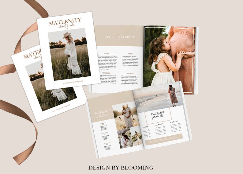 Photography Pricing Guide Maternity Magazine Template - Etsy