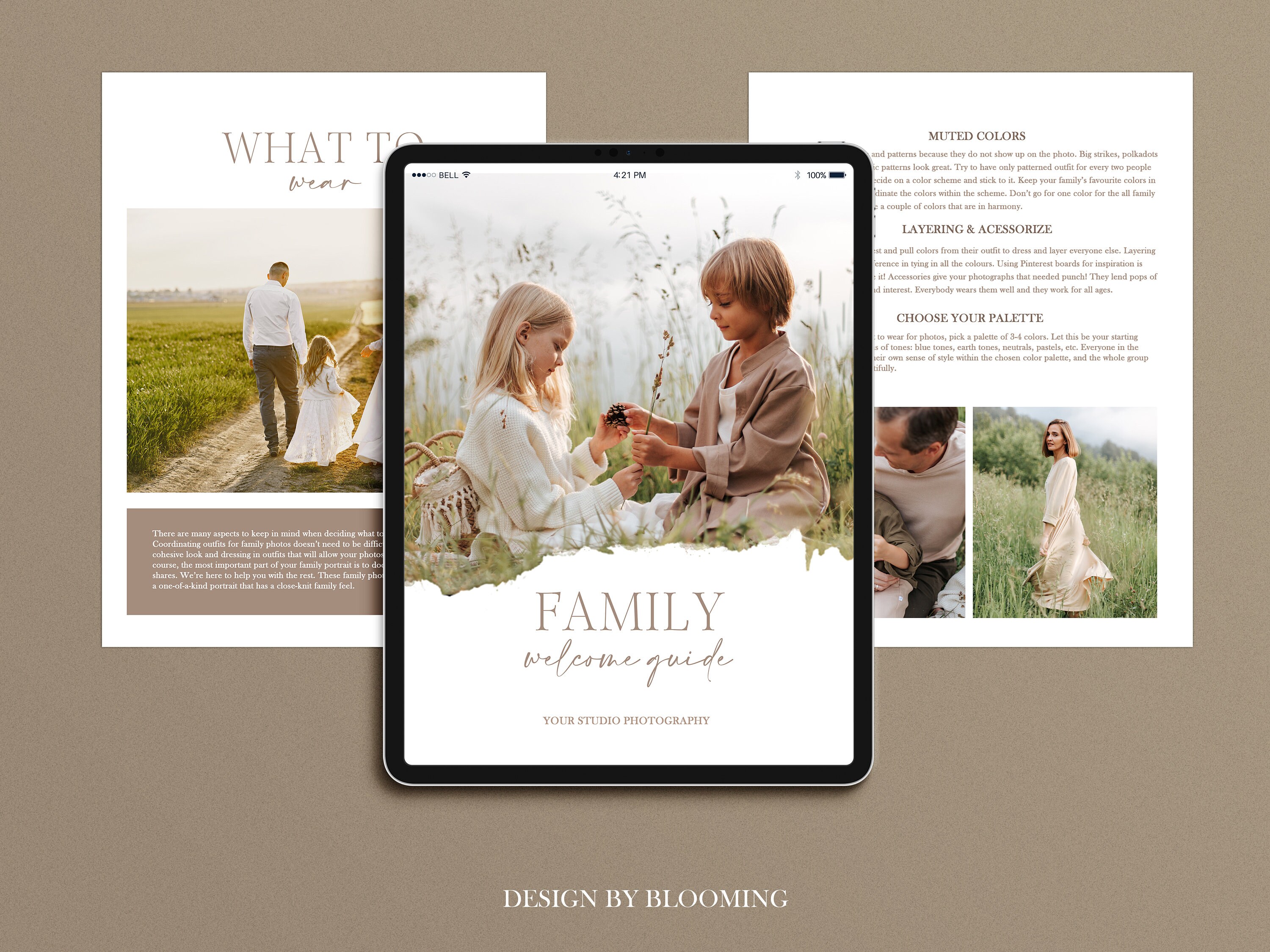 Photography Style Guide Template Client Style Guide Family Photography ...