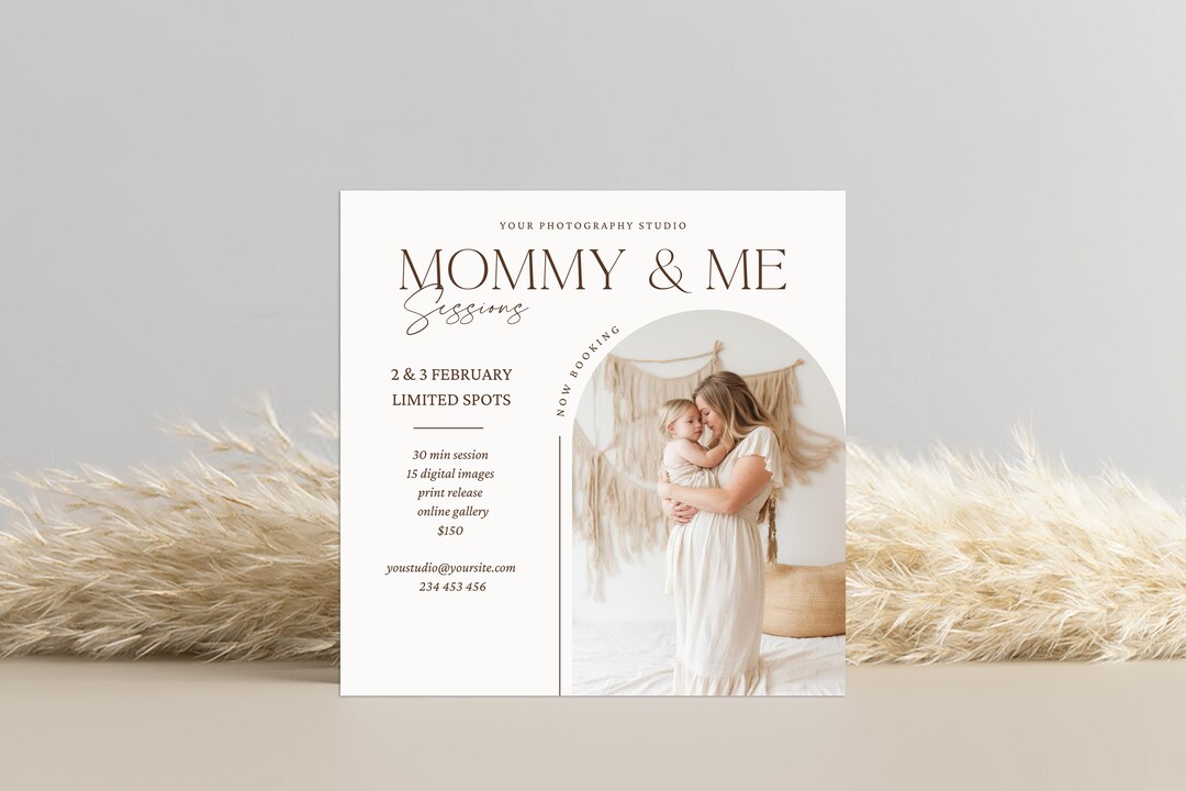 Mothers Day Mini Session Template, Mom and Me Mini Sessions Template ...