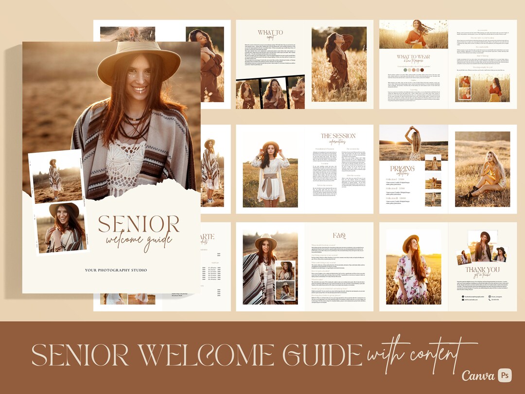 Senior Welcome Guide, Senior Style Guide, Senior Photography Client ...