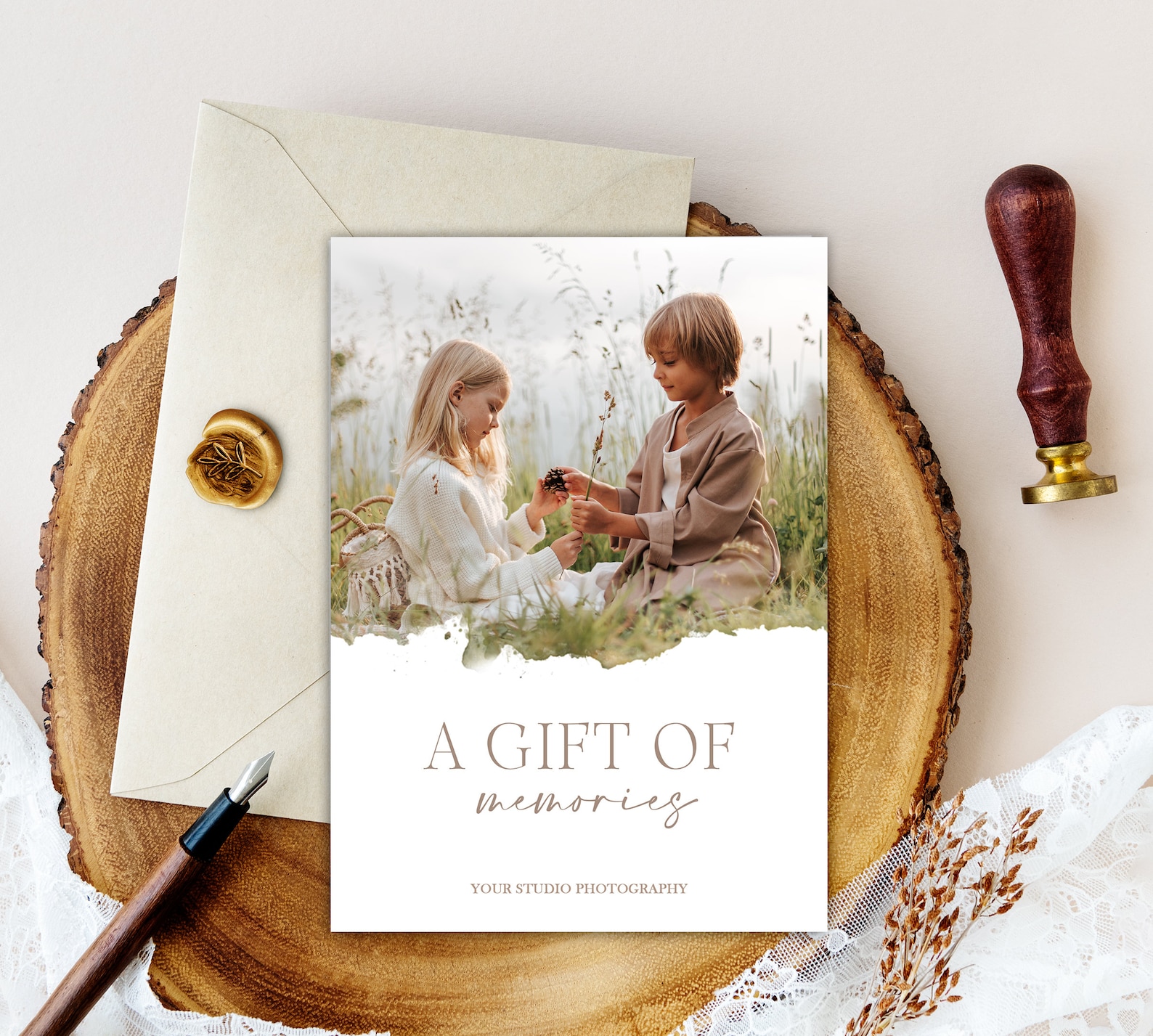 Photographer Gift Certificate Template Photography Gift Card - Etsy