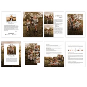 Canva Style Guide Template, Style Guide for Photographers, Family Style ...