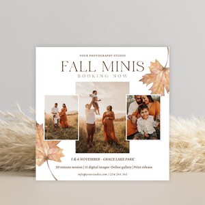 Fall Mini Session Template - Autumn Mini Session Template - Photography ...