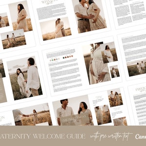 Maternity Session Prep Guide, Maternity Pre-written Welcome Guide ...