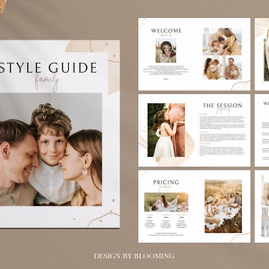 Family Photography Style Guide Template for Canva - Etsy