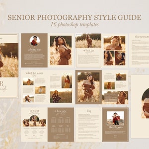 Senior Photography Style Guide, Senior Welcome Guide, PHOTOSHOP ...