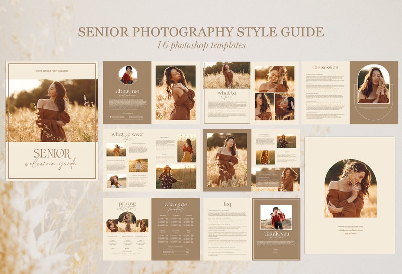 Senior Photography Style Guide Senior Welcome Guide - Etsy