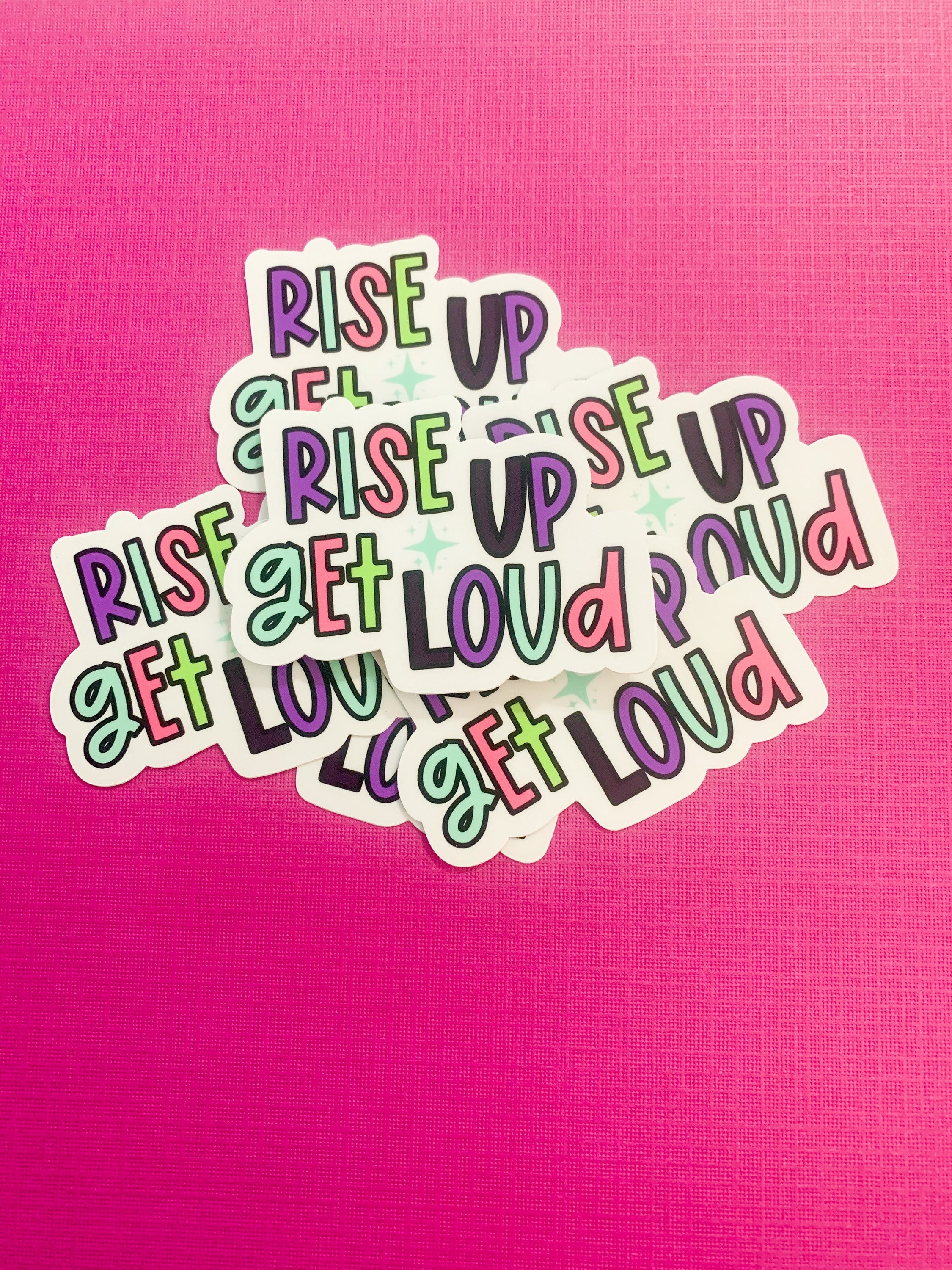 Rise up get loud Sticker | Spruch Sticker | 90er Jahre Sticker ...