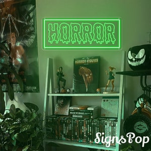 HORROR Movie Neon Sign,gothic Decor,movie Room Display Gift for Horror ...
