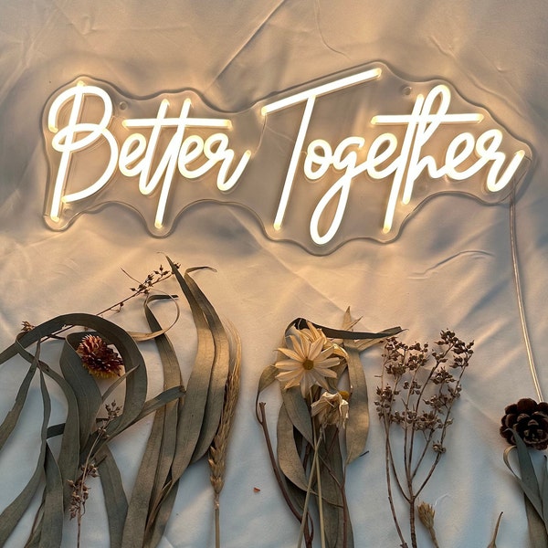Better Together Wedding Welcome Sign - Etsy