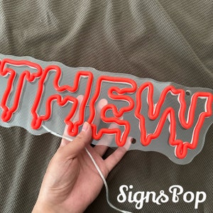 Custom Horror Neon Signs, Blood Decor, Name Neon Signs, Scream Movie ...