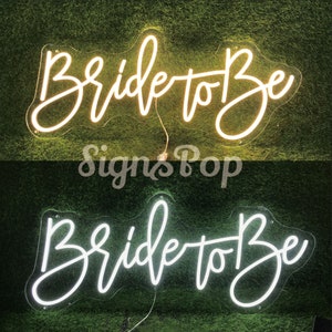 Bride to Be Neon Sign,custom Neon Sign Wedding, Engagement Party Wall ...