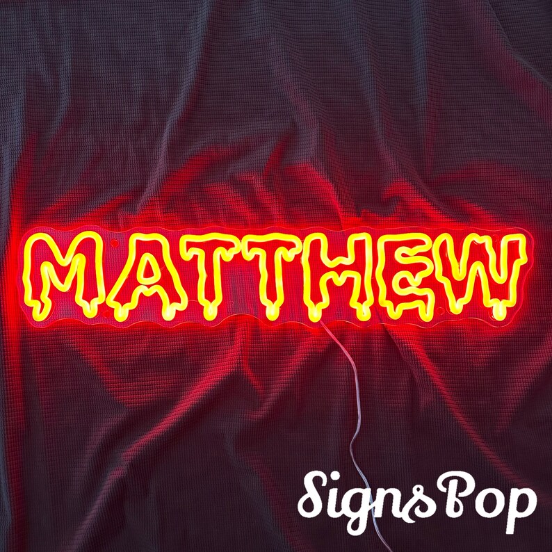 Custom Horror Name Neon Signpersonalized LED Name Signdark - Etsy