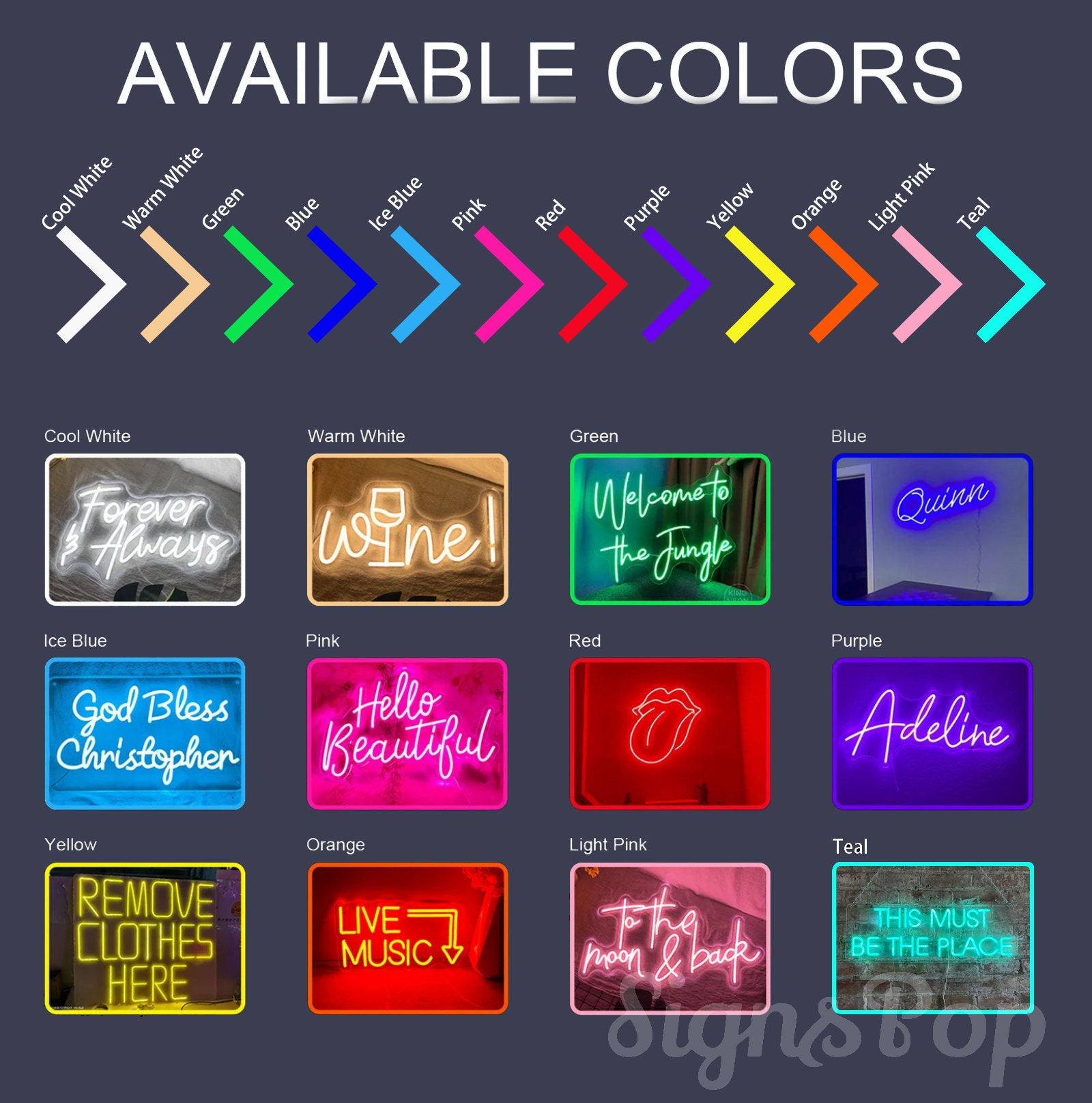 Custom Horror Neon Signs, Blood Decor, Name Neon Signs, Scream Movie ...