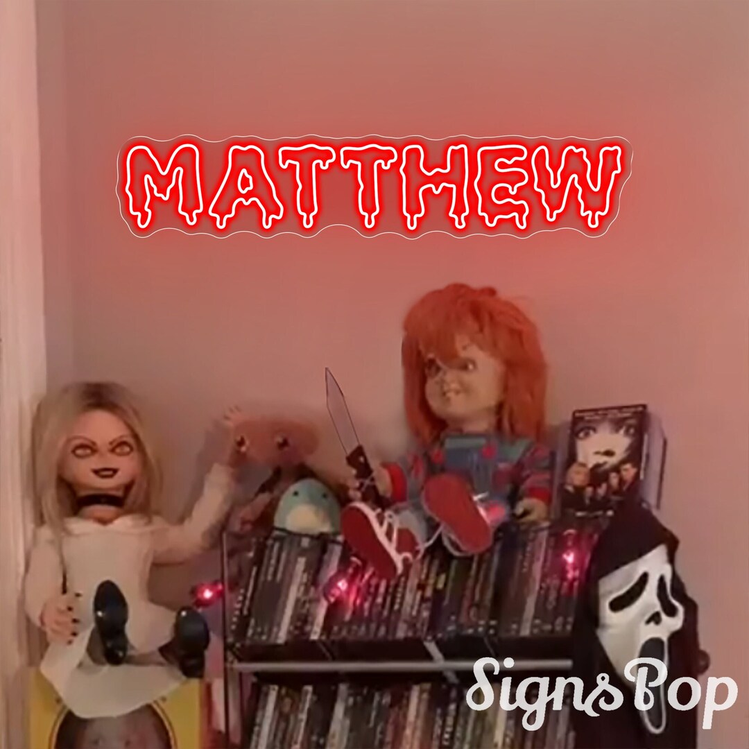 Custom Horror Name Neon Signpersonalized LED Name Signdark - Etsy