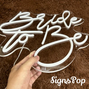 Bride to Be Neon Sign,custom Neon Sign Wedding, Engagement Party Wall ...