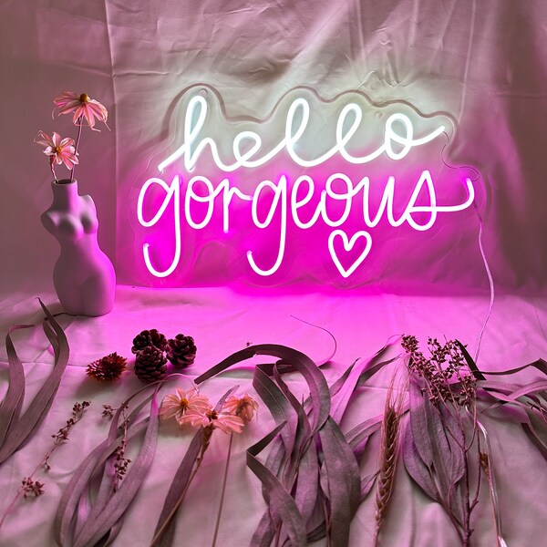 Pink Neon Sign - Etsy