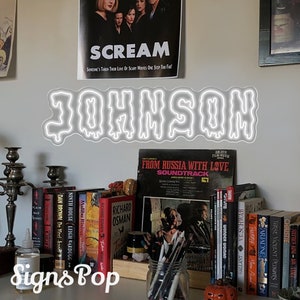 Custom Horror Neon Signs, Blood Decor, Name Neon Signs, Scream Movie ...