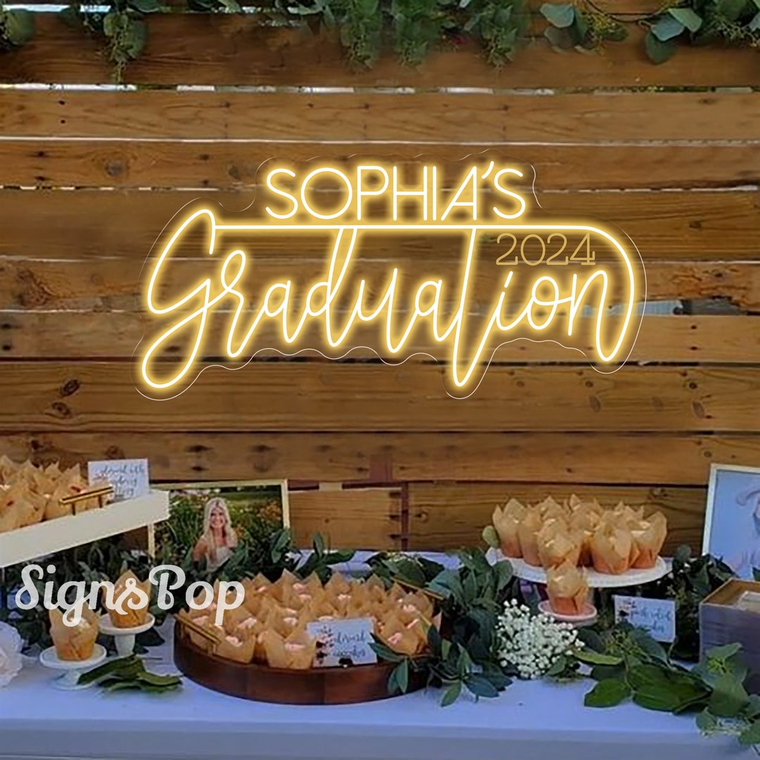 Custom Graduation Neon Sign,congrats Grad Neon Sign,personalized Grad ...