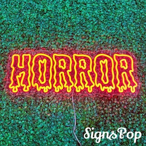 HORROR Movie Neon Sign,gothic Decor,movie Room Display Gift for Horror ...