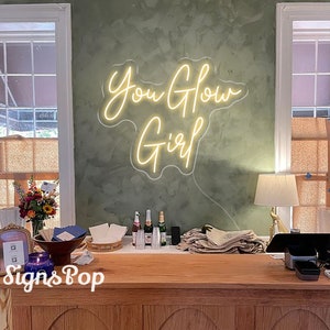 You Glow Girl Neon Sign,custom Salon Beauty Room Neon Sign, Led Light ...