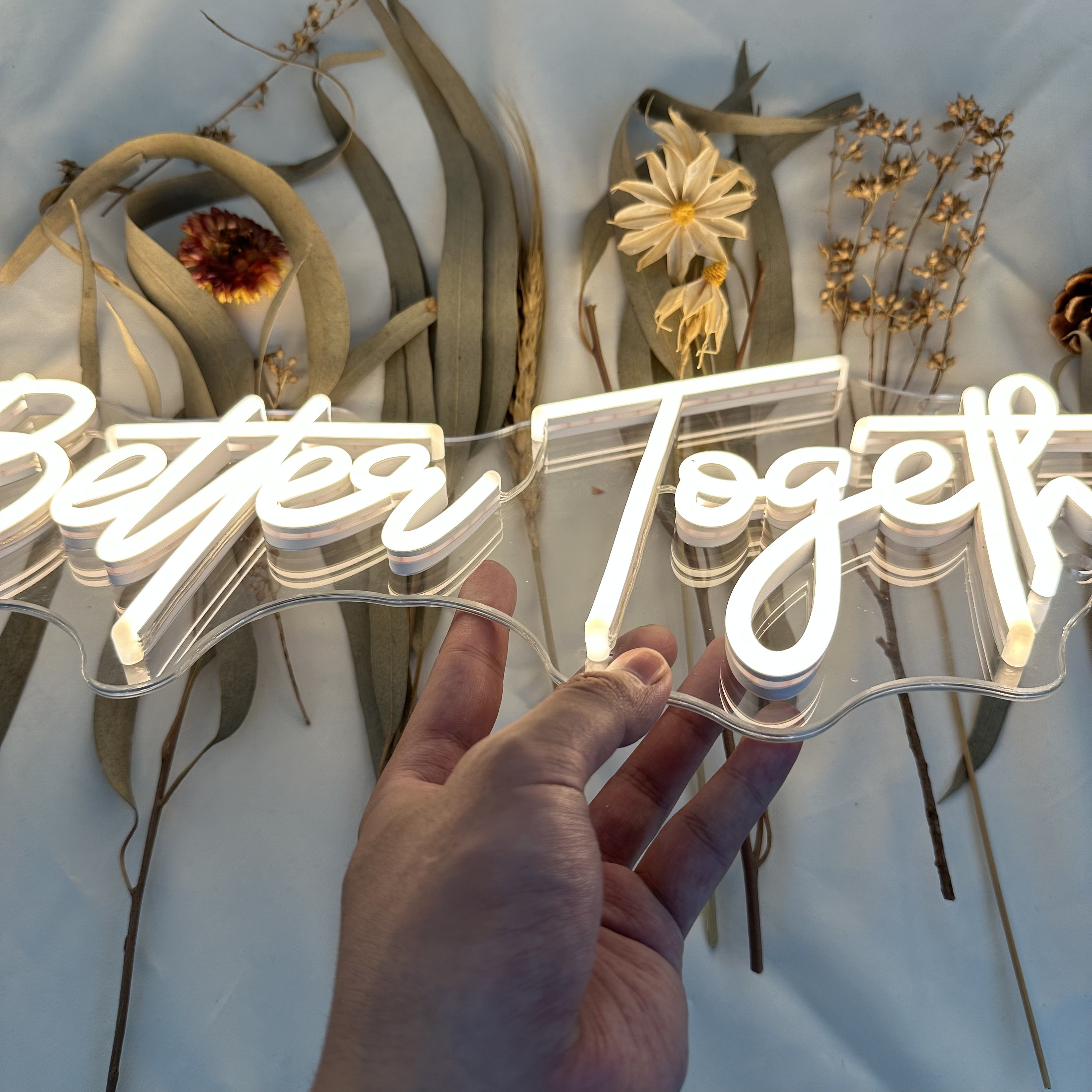 Better Together Neon Signcustom Wedding Neon Lightled Light - Etsy