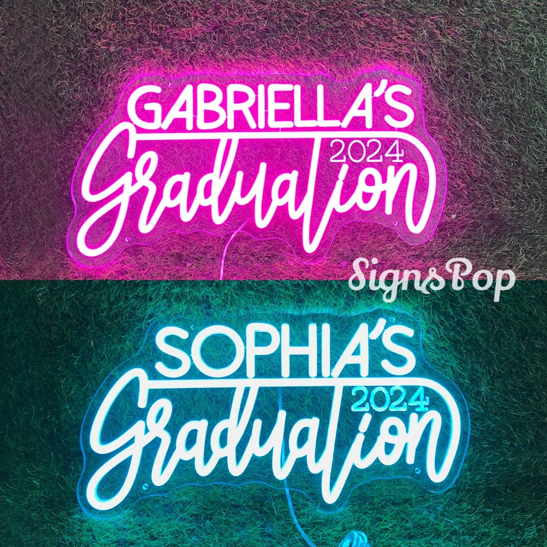 Custom Graduation Neon Sign,congrats Grad Neon Sign,personalized Grad ...