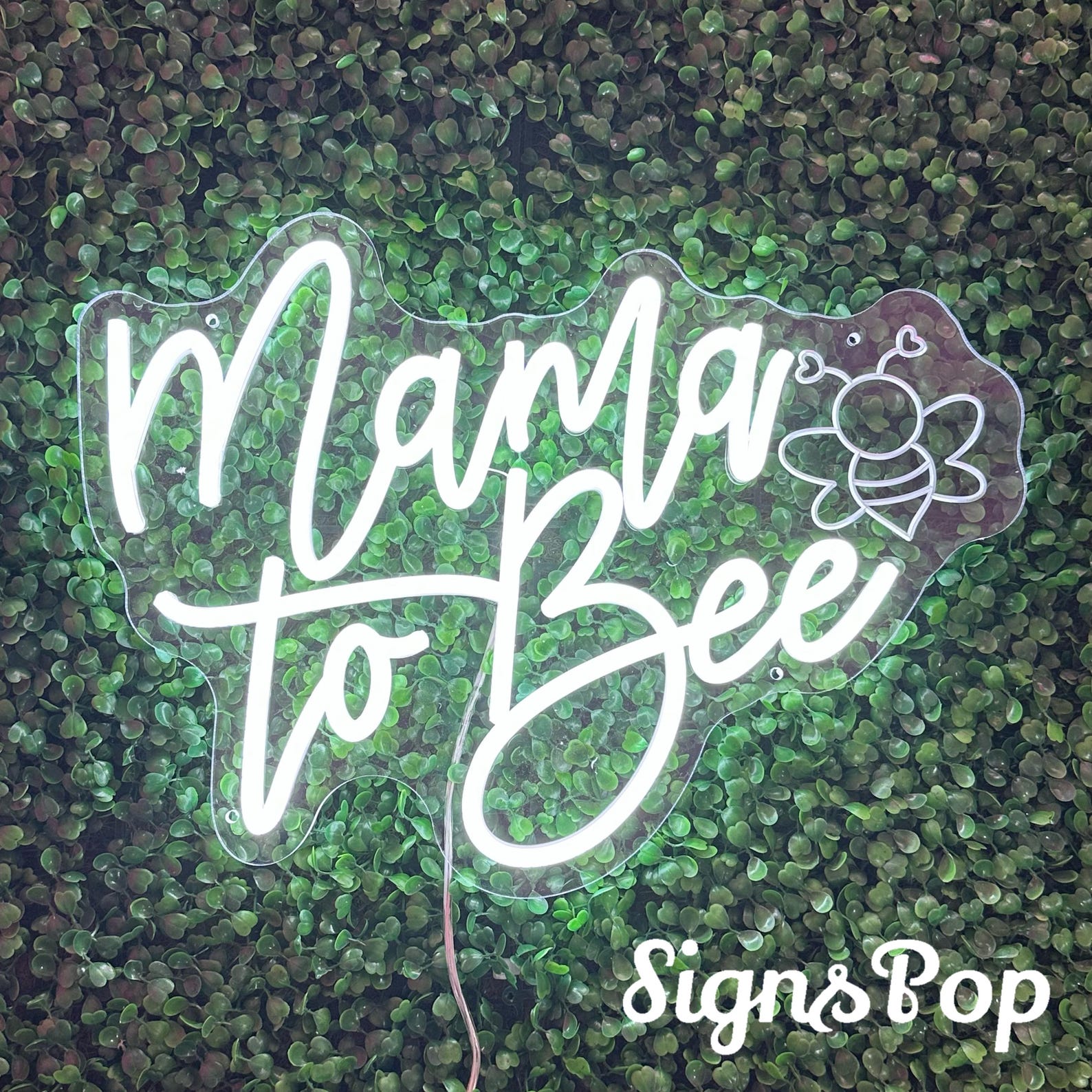 Mama to Bee Neon Sign, Mama to Bee Baby Shower Party Decor, Baby Shower ...