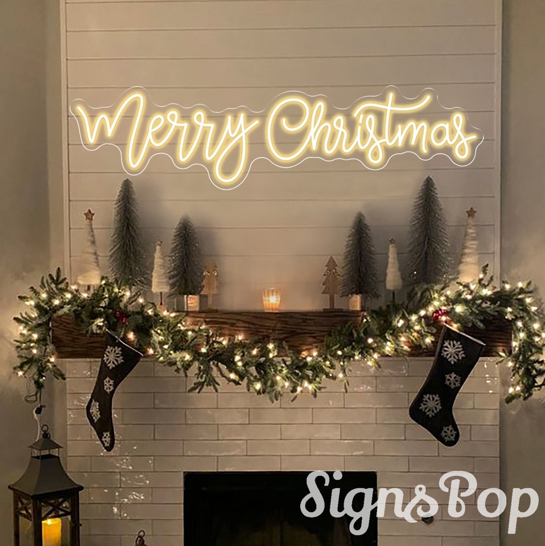 Merry Christmas Neon Sign,christmas Led Neon Sign Custom,christmas ...
