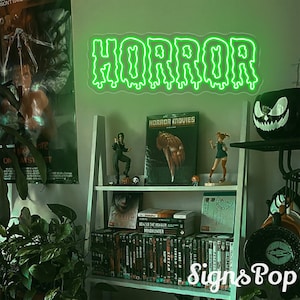 HORROR Movie Neon Sign,gothic Decor,movie Room Display Gift for Horror ...